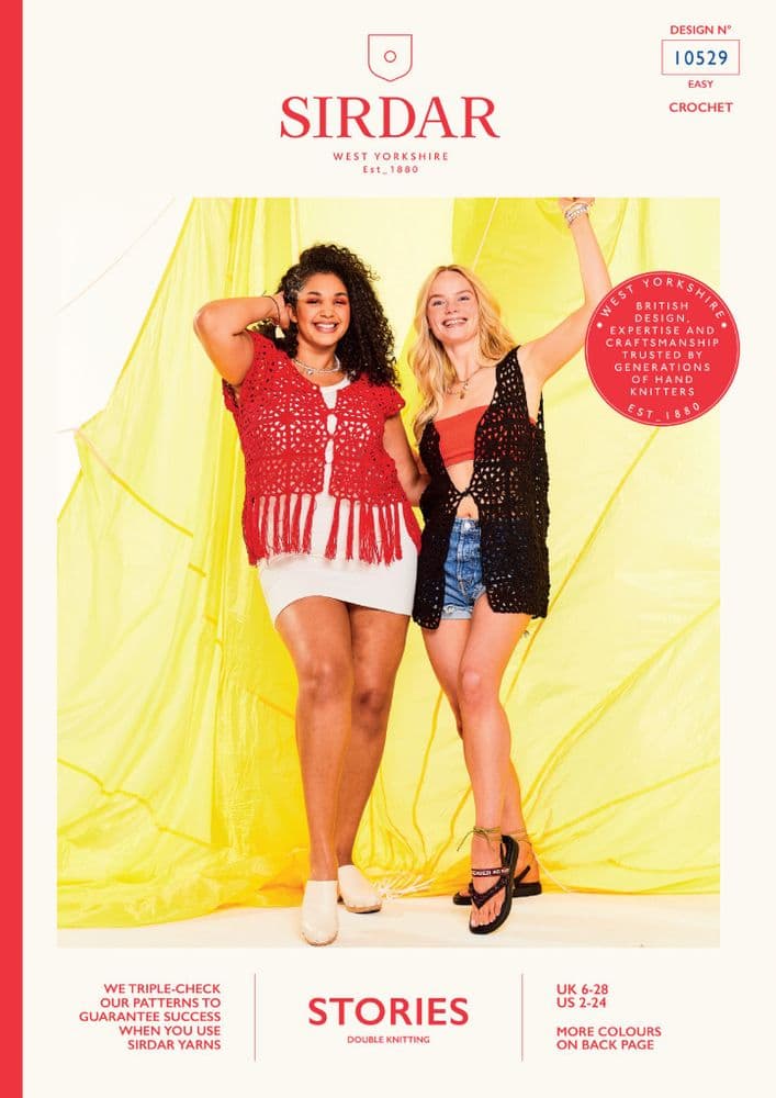 Sirdar Stories DK Crochet Pattern - Waistcoats 10529