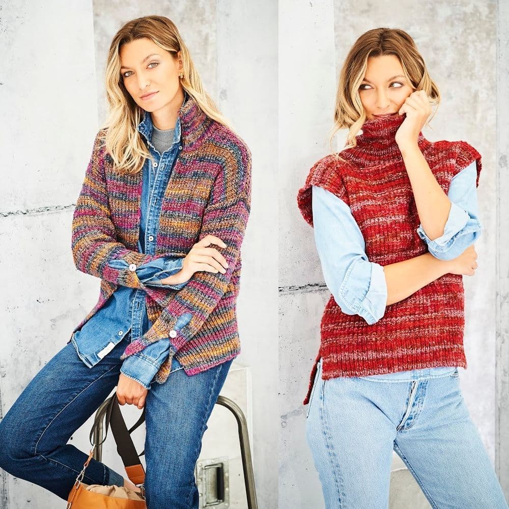 Stylecraft Jacket & Tunic Pattern Knitted in Amor Aran 9799