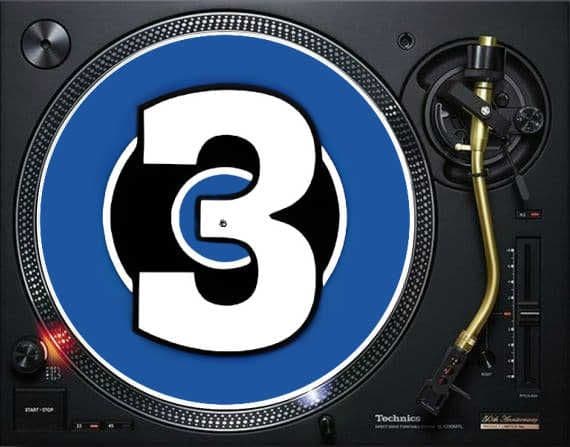 3 Beat Records Blue Slipmat