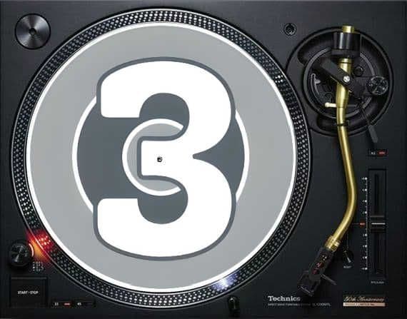 3 Beat Records Grey Slipmat