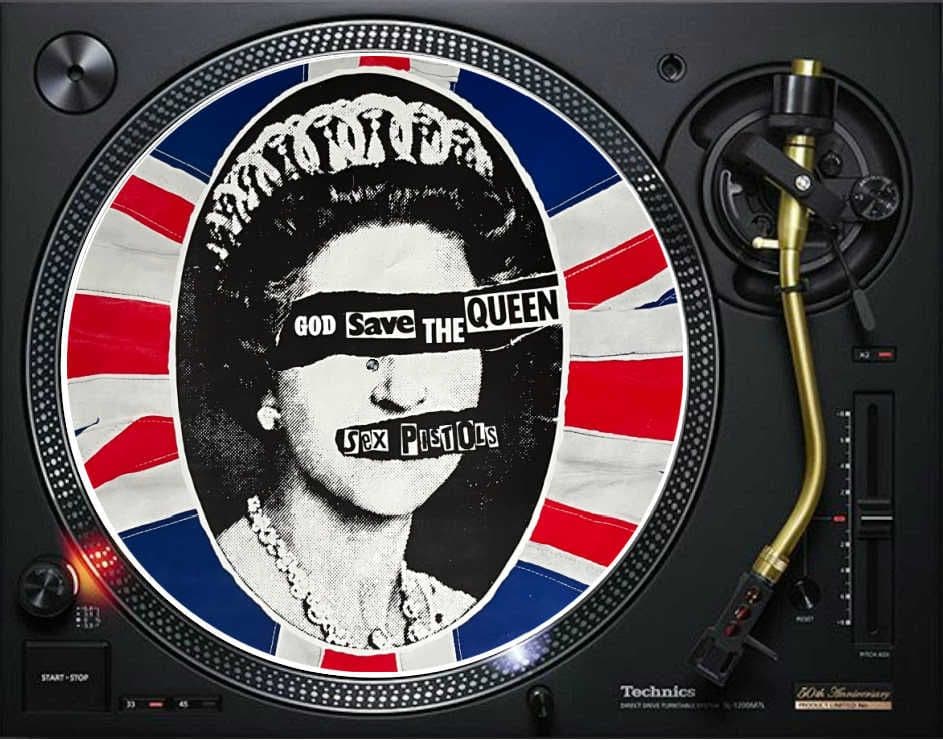 God Save The Queen Sex Pistols Slipmat PUNK