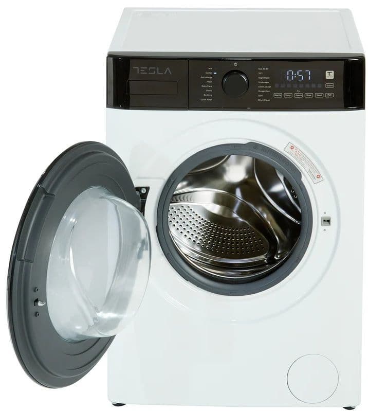 TESLA Inverter Drive Washing Machine 8kg Load 1400 Spin White TWM81400W ...