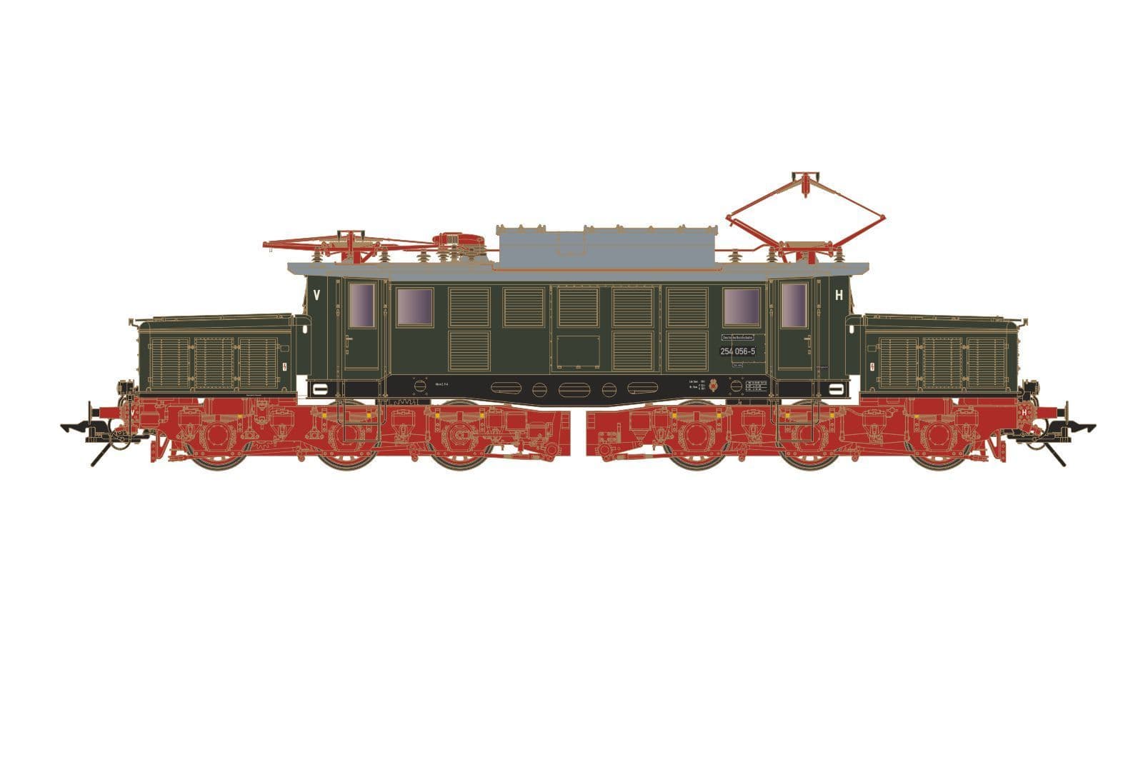 Lenz 40310-23 DR E94 Green with red frames