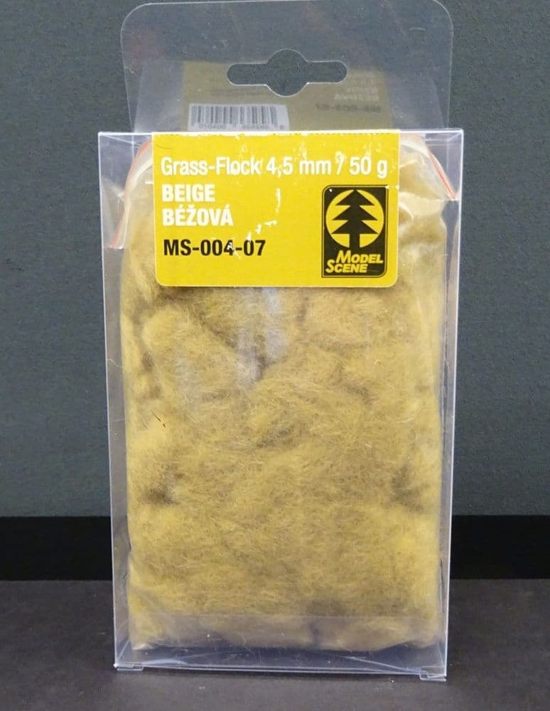 Model-Scene 004-07 Grass Flock 4 5mm Beige 50g