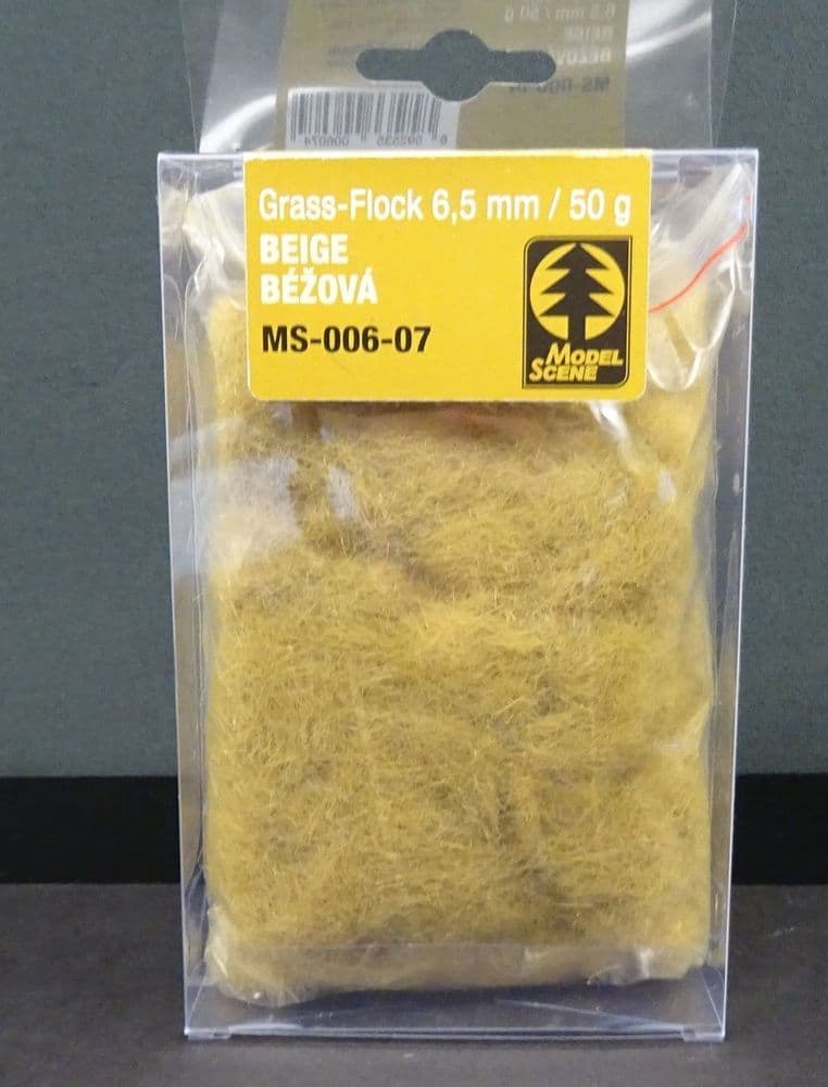 Model-Scene 006-07 Grass Flock 6 5mm Beige 50g