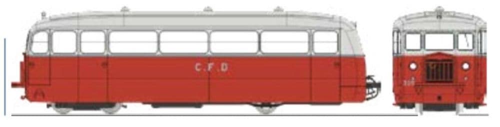REE VM-056S De Dion Type NC Autorail CFD Era III DCC Sound