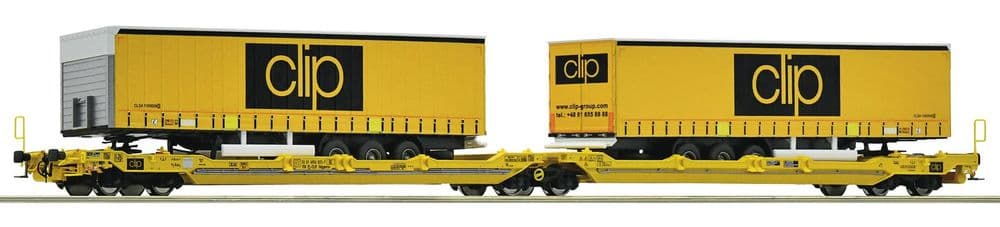 Roco 77405 CLIP Double pocket wagon VI