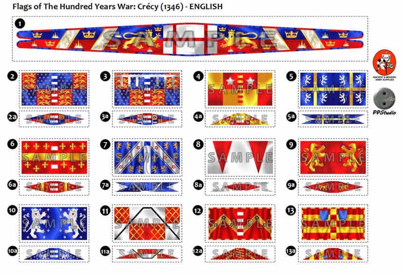 BFL3001 100 Yrs War Crecy 1346 - English