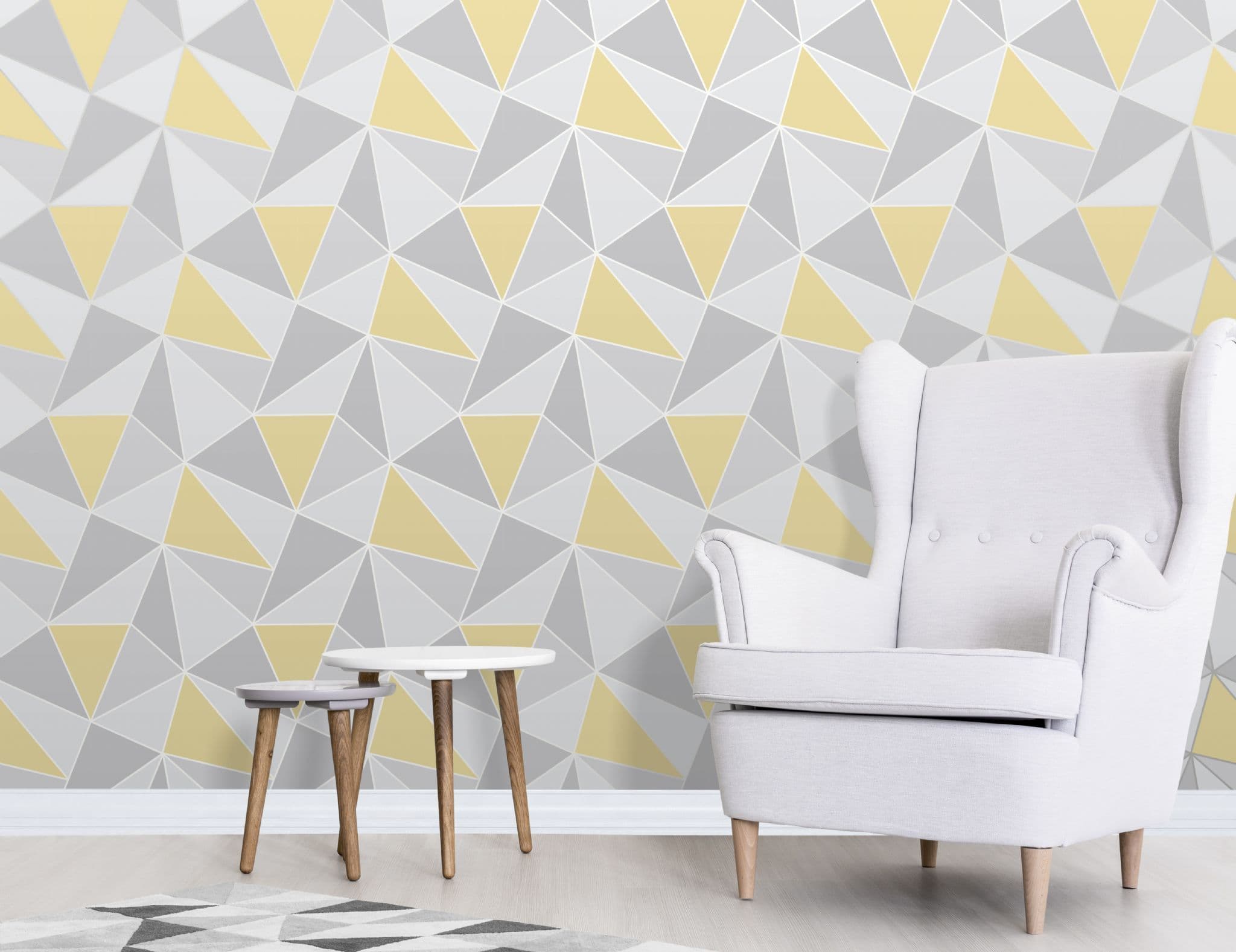 Yellow and grey wallpaper store
