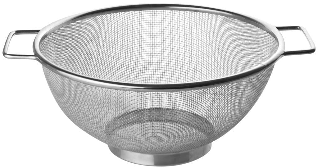 Stainless colander strainer store