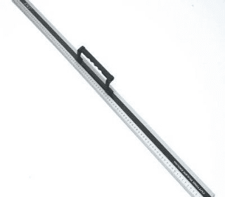 Aluminium cutting ruler 100 cm with handle