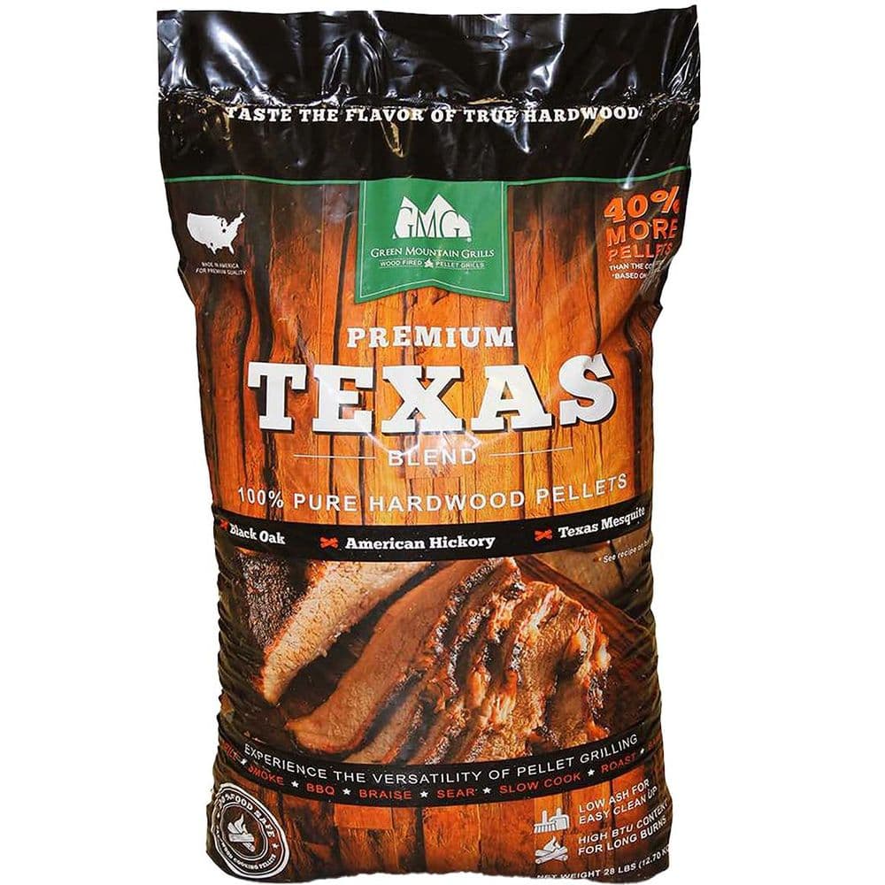 GMG Premium Texas Blend BBQ Pellets 28lb bag