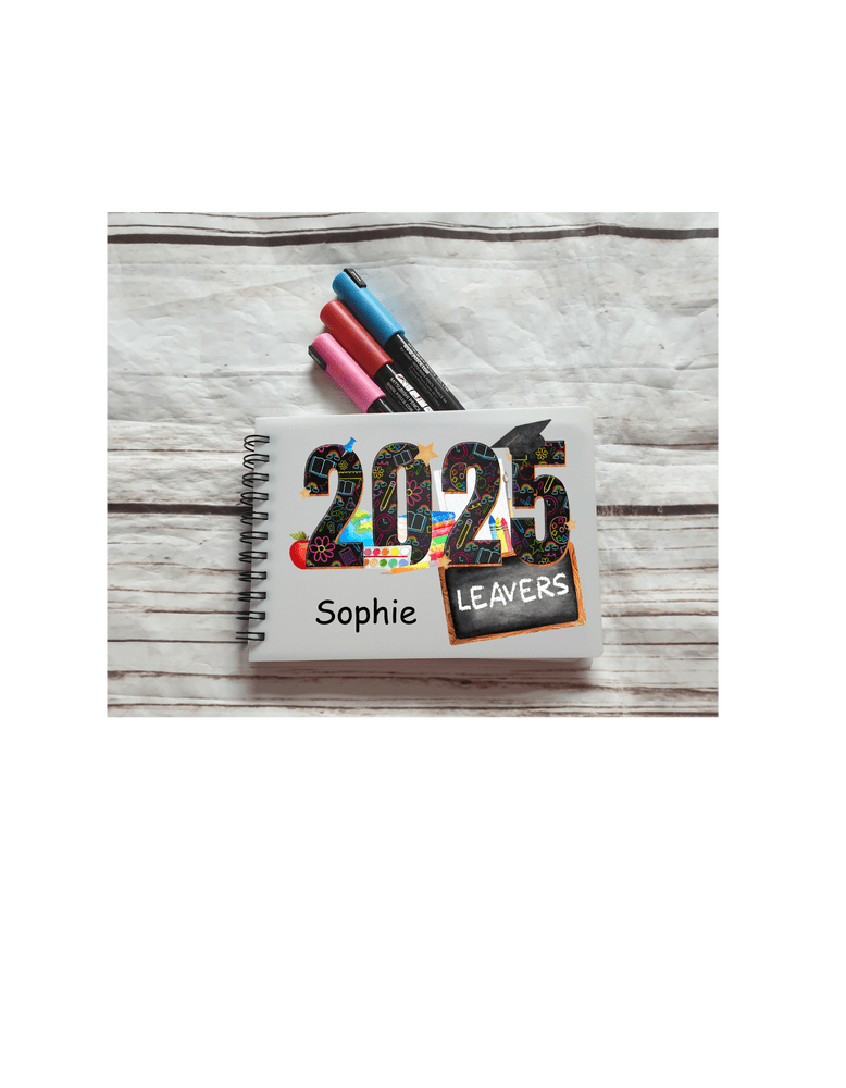 Leavers Book Personalised School Notepad for Leavers A6 End of Year ...