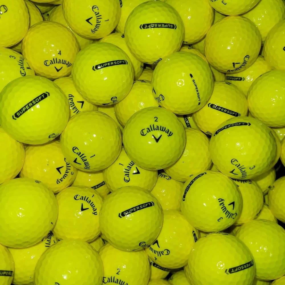 Callaway Supersoft Yellow Golf Balls - Lake Balls from Ace Golf