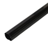 Black Pipe Cable Trunking Inaba Denko 75mm x 63mm x 10m