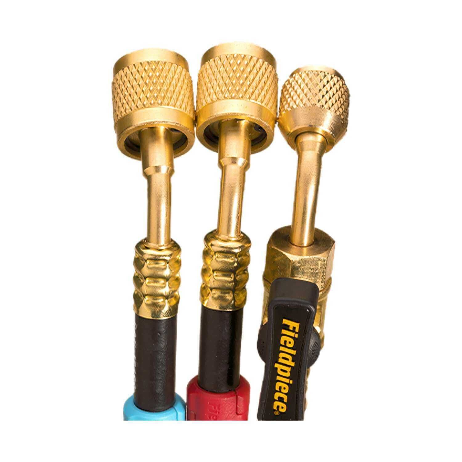 Fieldpiece Refrigeration Low Loss Hose Set 1/4 3 Pk