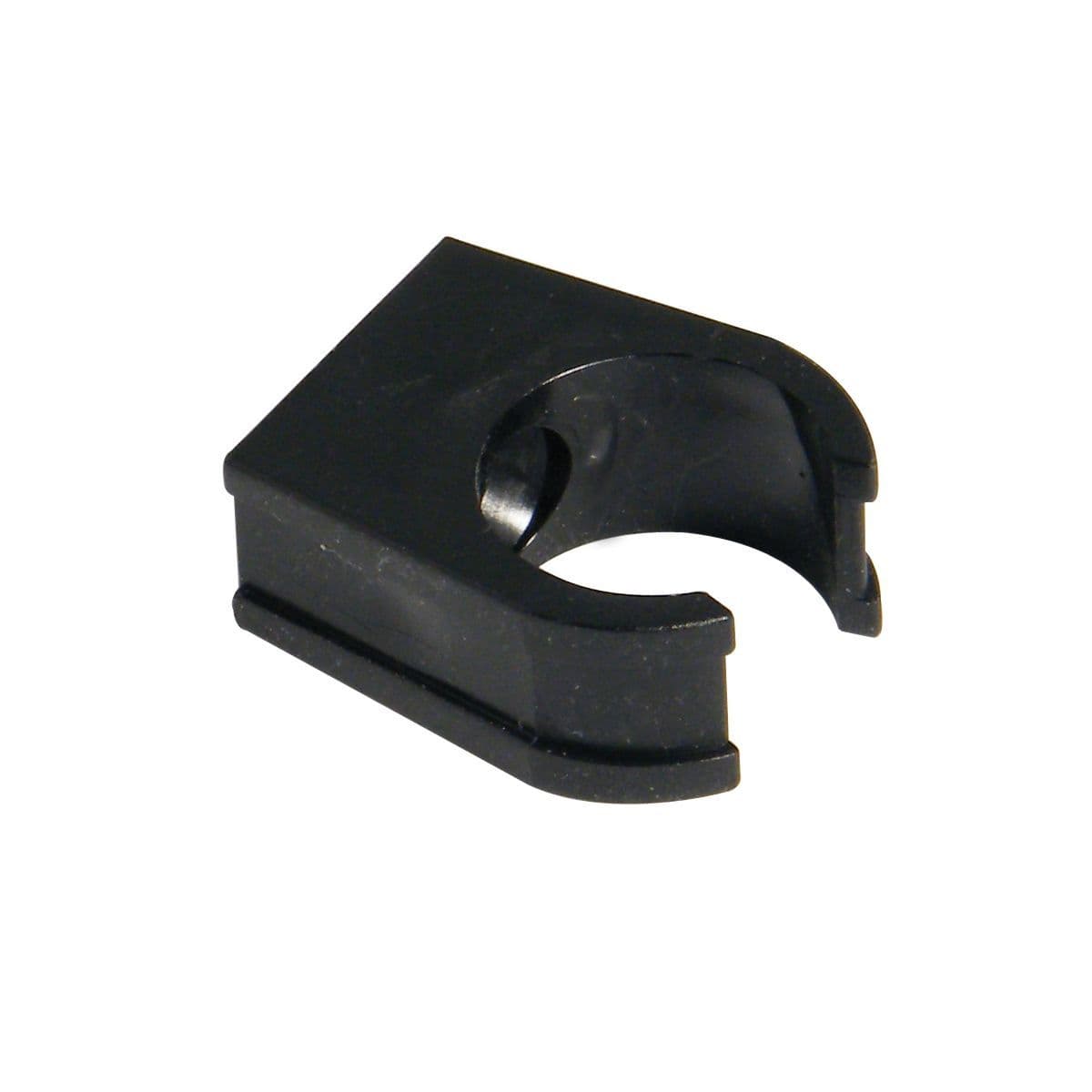 FloPlast Black Overflow Drain Wall Clips 21 5mm 10 Pack