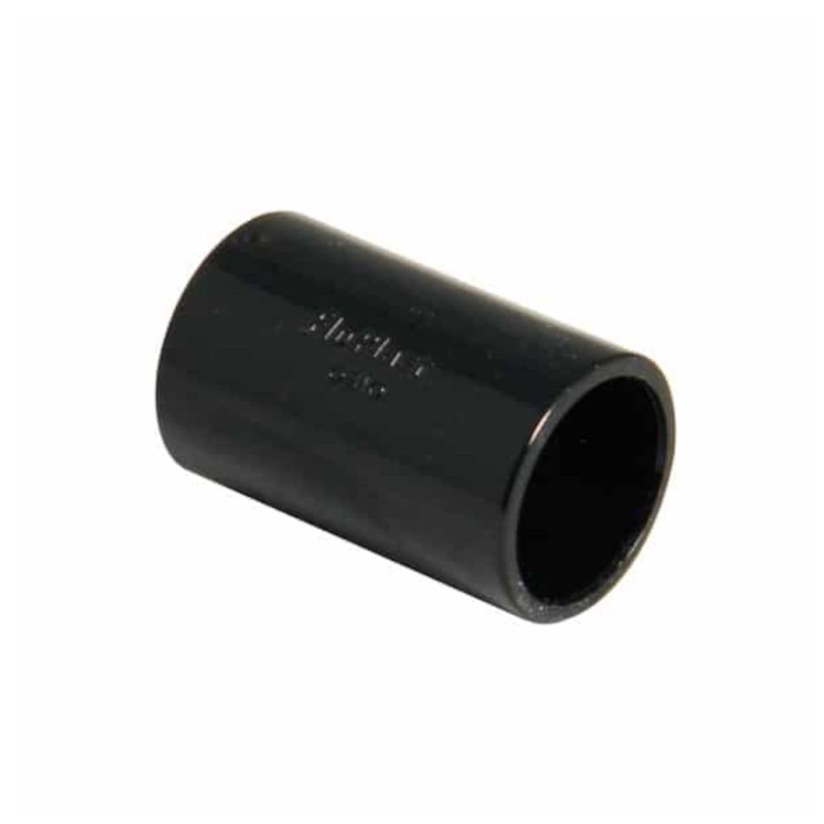 FloPlast Straight Overflow Connector Black 21 5mm