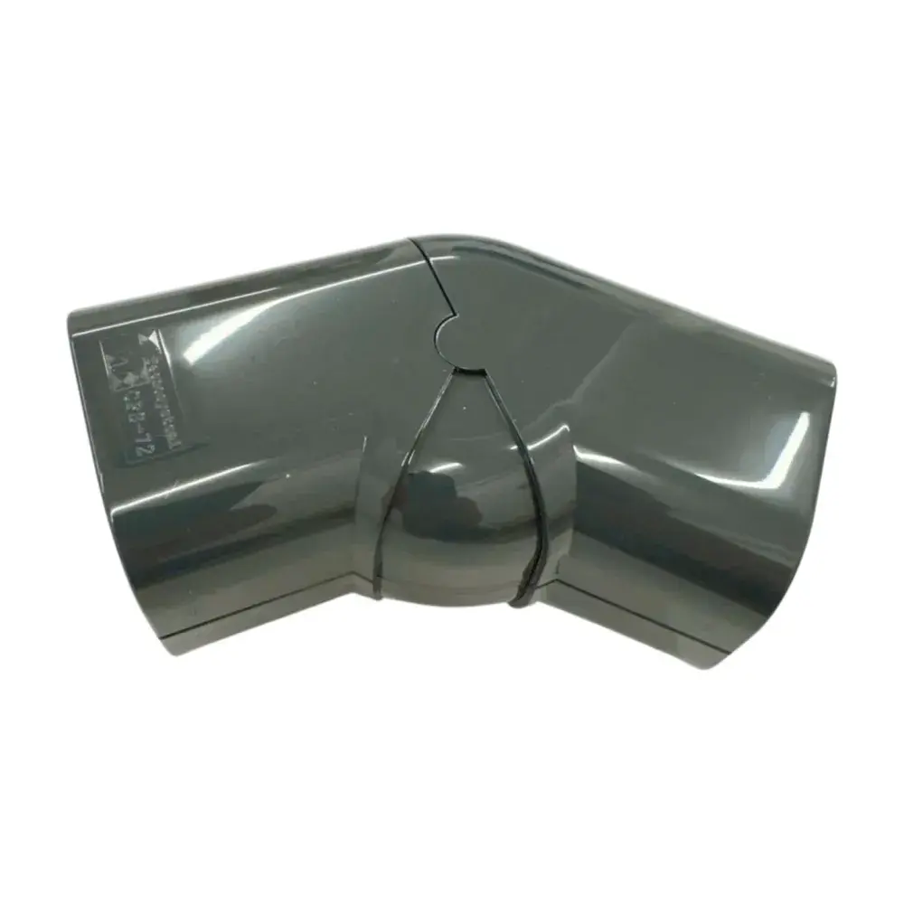 Grey Trunking 70x64mm Flat Adjustable Elbow