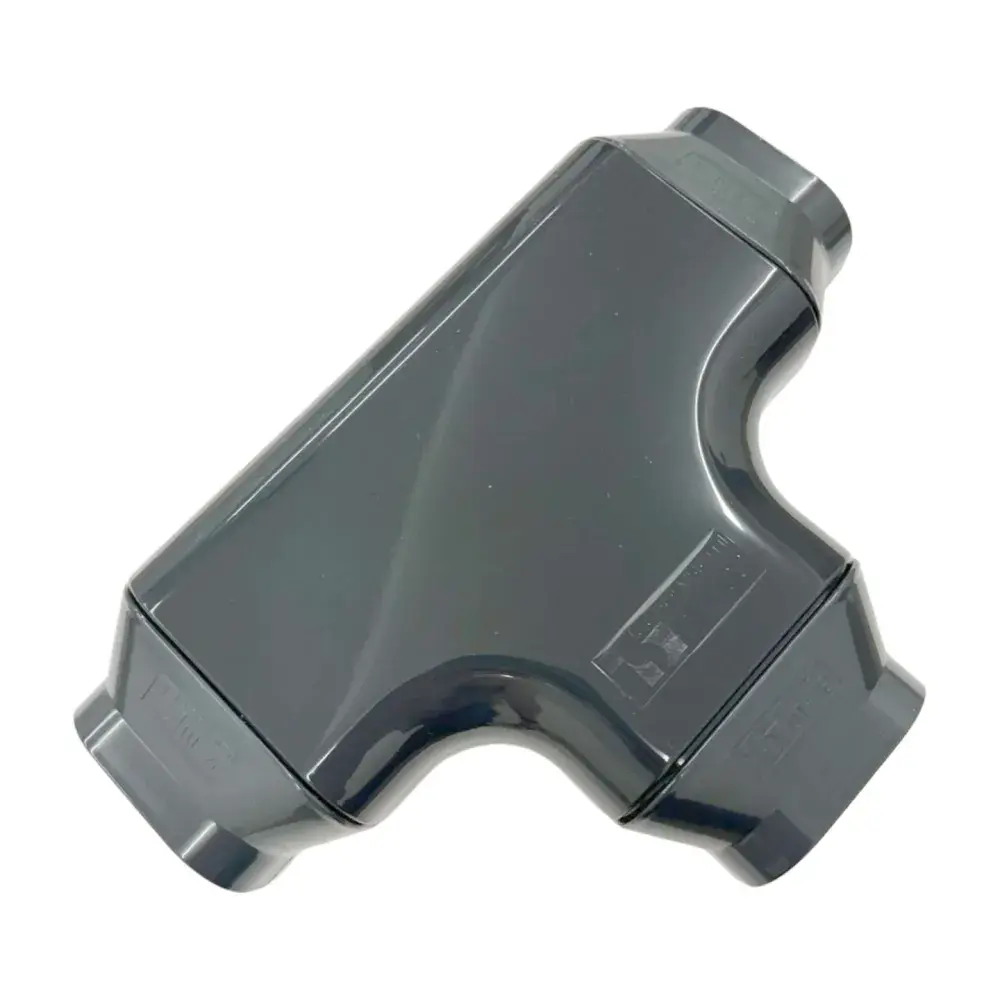 Grey Trunking 70x64mm Tee Branch