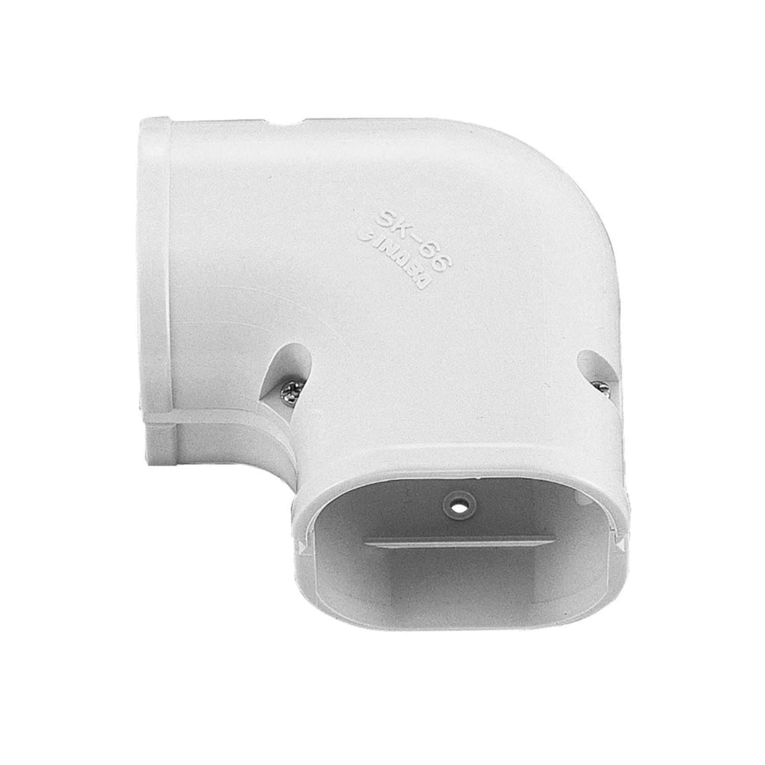 Inaba Denko White 90 Flat Bend 75mm x 63mm