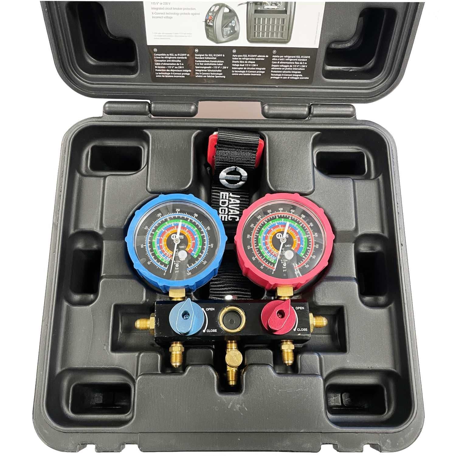 Javac Edge Air Con Manifold Gauge Set 2V R32/R410A/R290/R600a