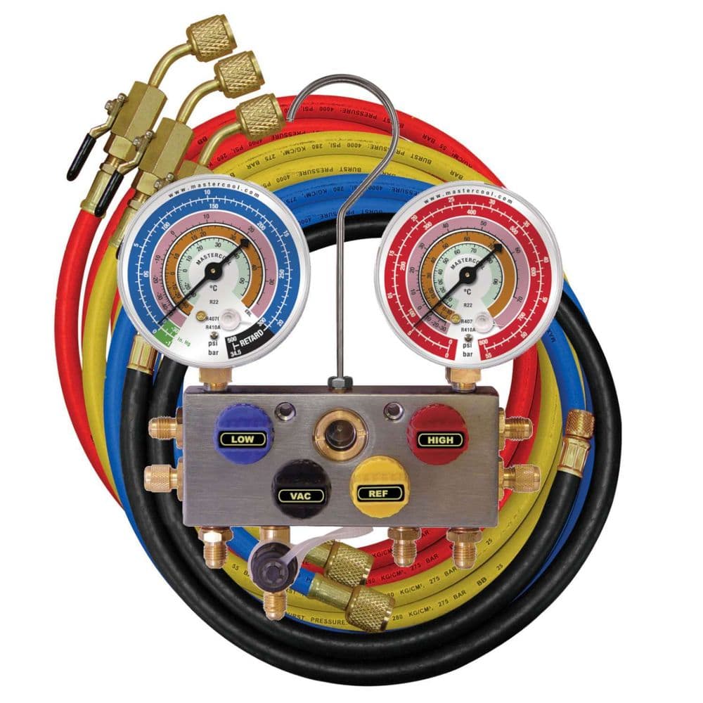 Mastercool 4 Way Manifold Set R410A R407C R22