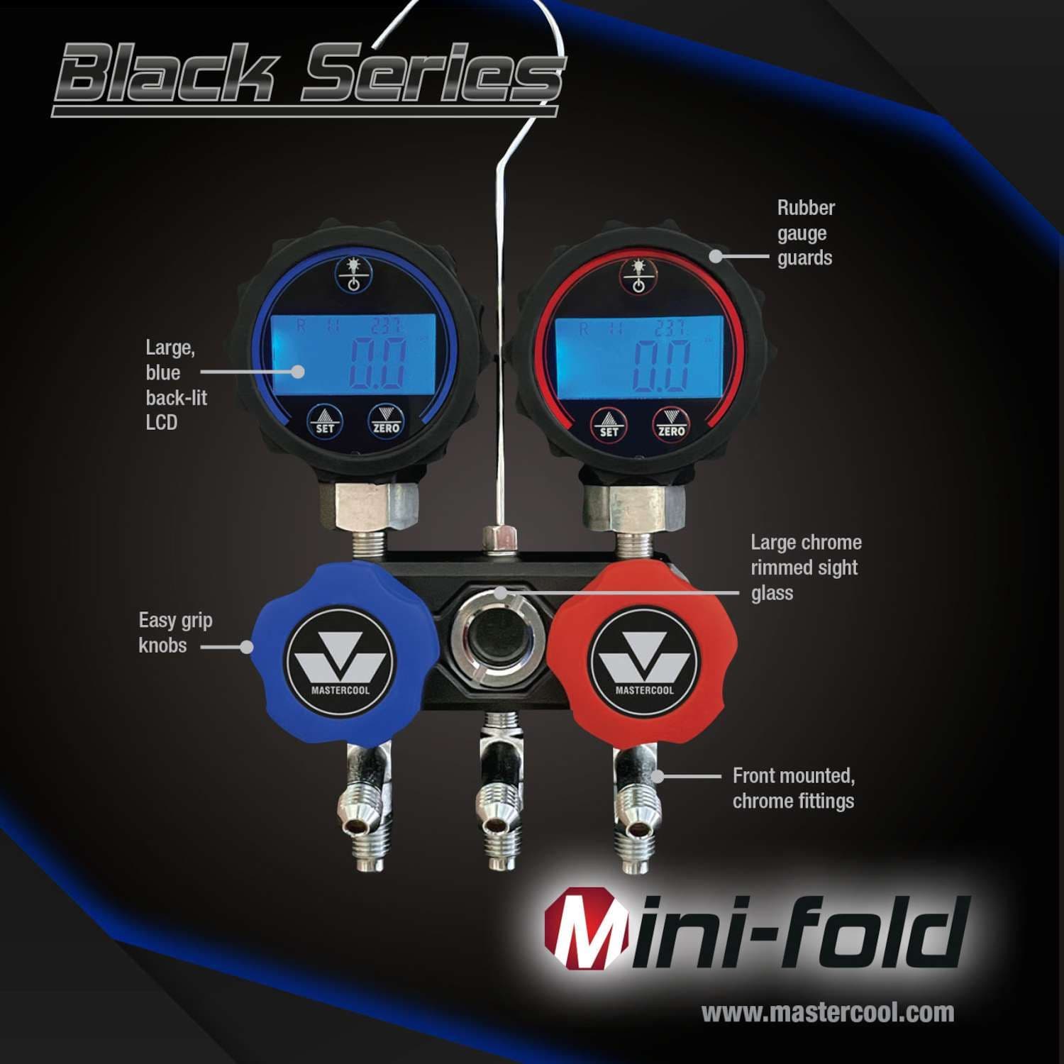 Mastercool Mini Fold Refrigeration Digital Manifold Set