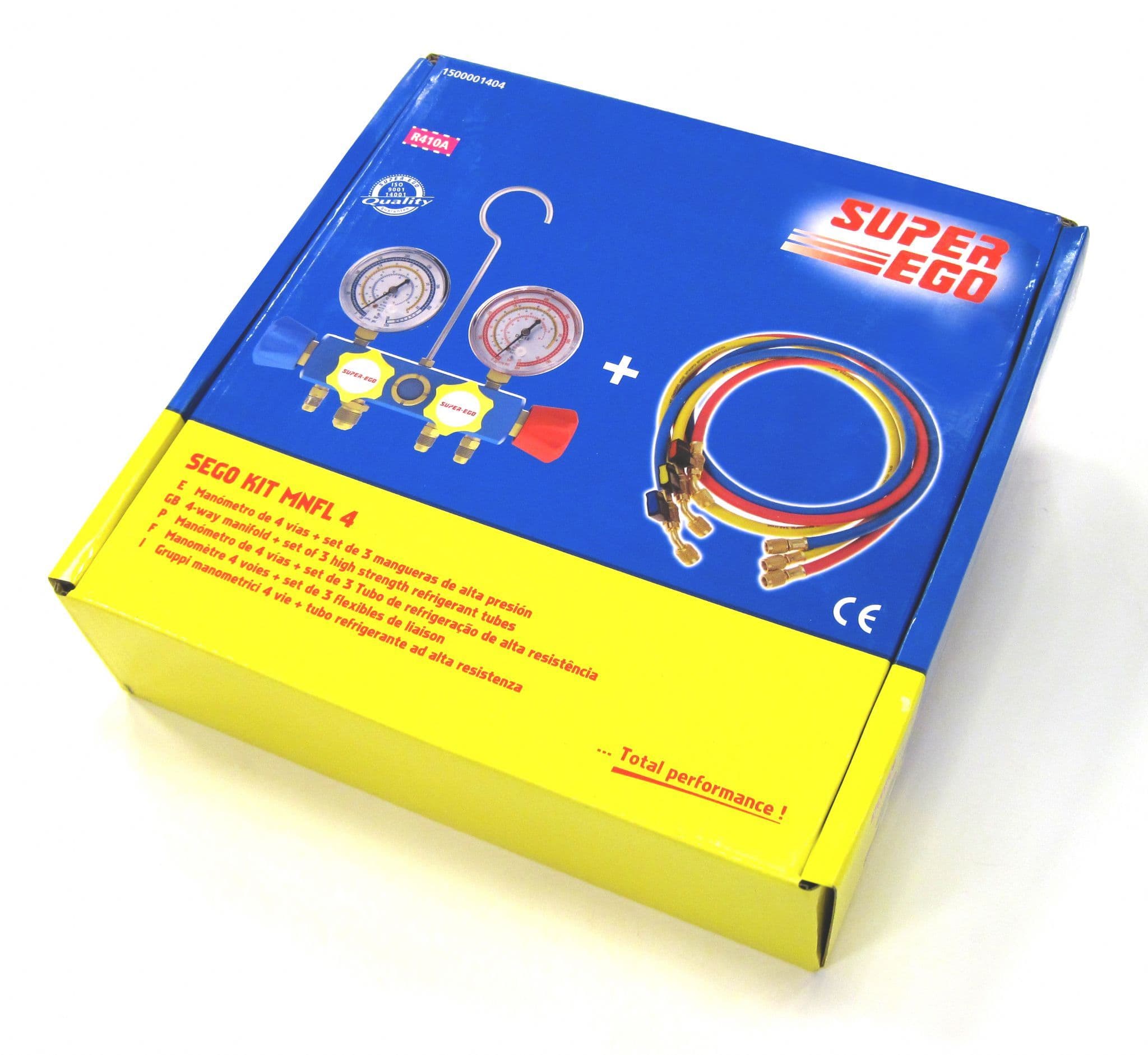 Super Ego SEGO 4 Way Manifold Gauge Set R410A