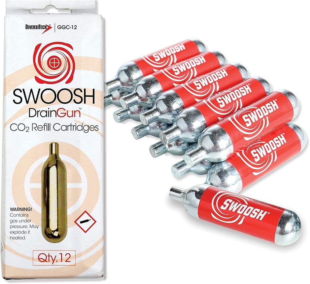 SWOOSH CO2 Refill Cartridges - Pack of 12
