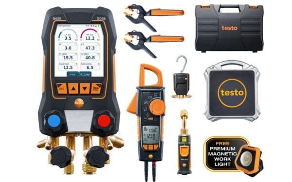 Testo 558s Heat Pump Kit with 4 -piece hose set