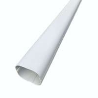 White Pipe Cable Trunking 70x64mm 2m Box of 8