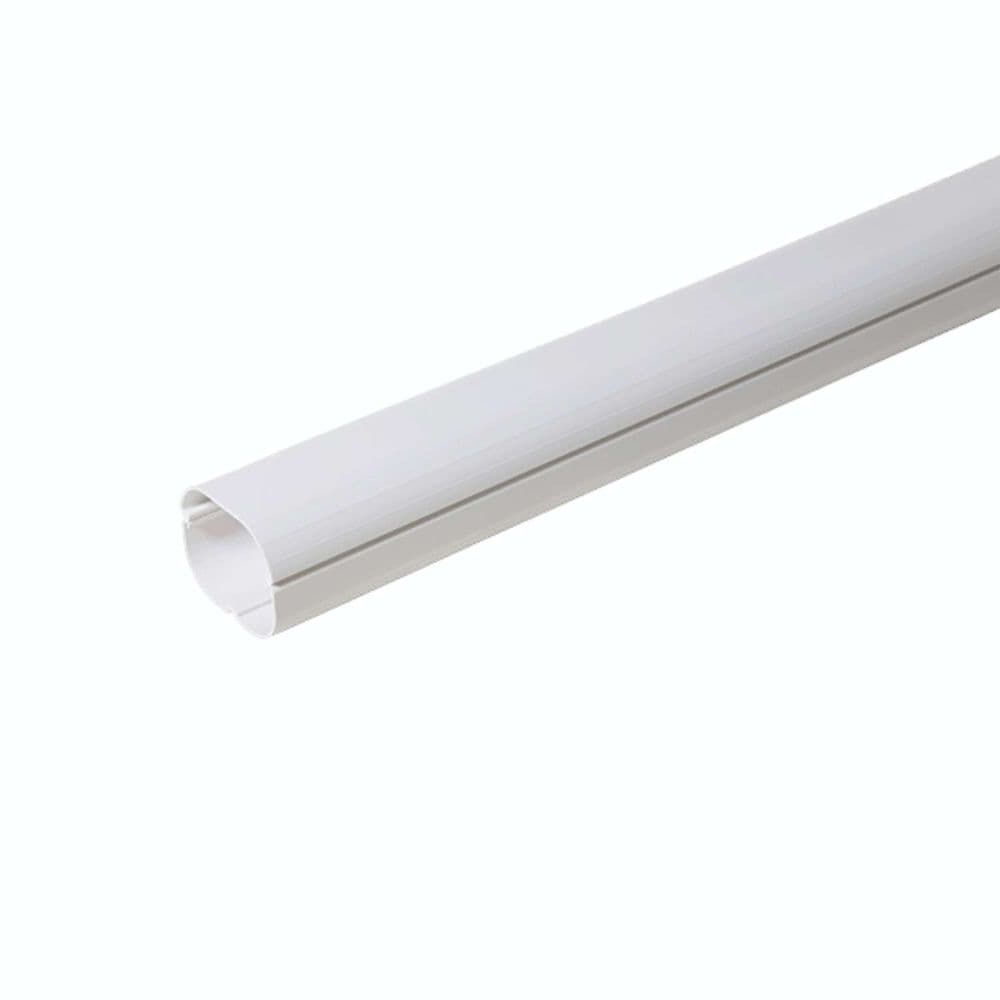 White Pipe Cable Trunking Inaba Denko 100mm x 70mm x 10m