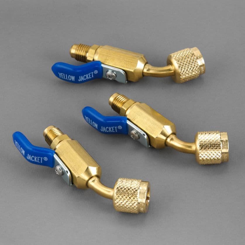 Yellow Jacket 45 Compact Ball Valves 1/4 3 pack