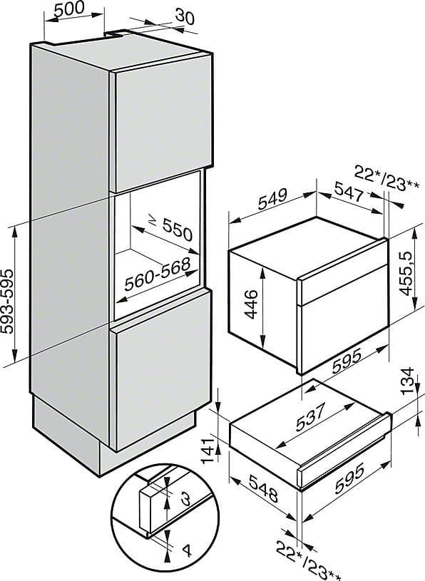 Miele ESW7010 14cm Warming Drawer