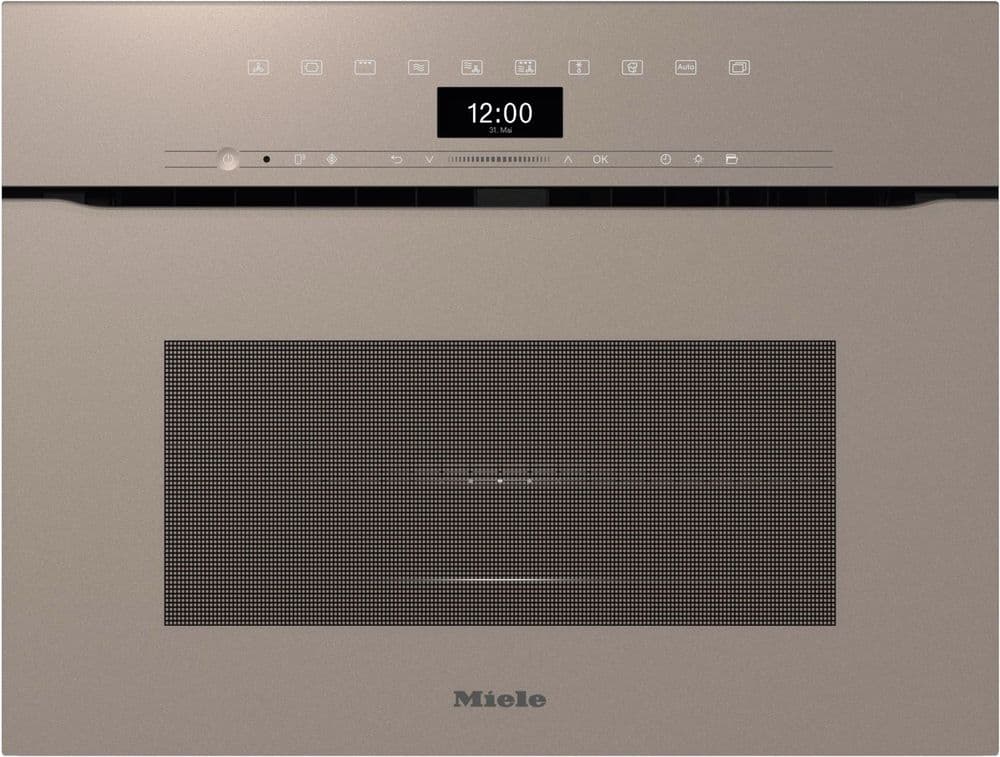 Miele H7440BMX Built In Microwave Combi Oven in Pearl Beige