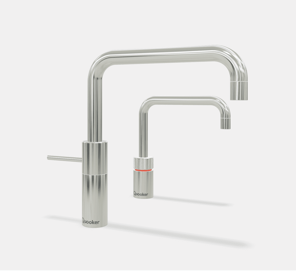Quooker Nordic Square Twintaps with PRO3 Tank