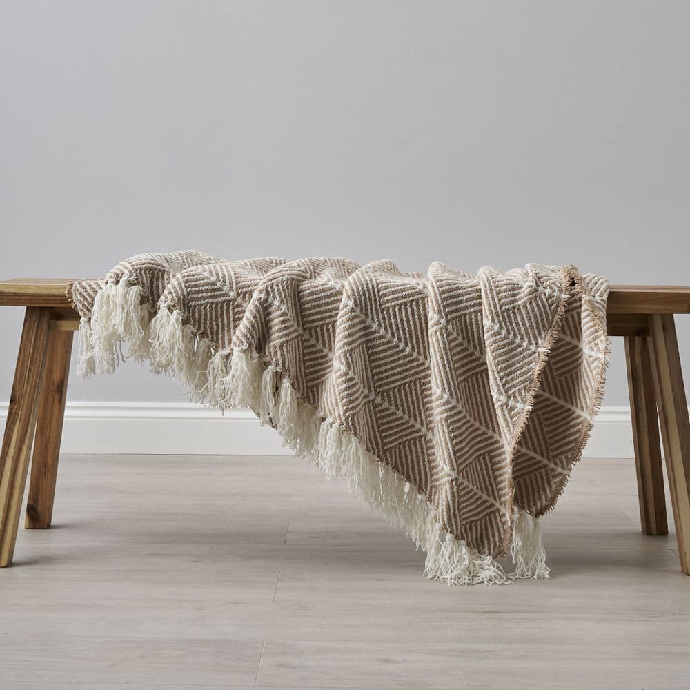 Chevron Throw 127x152cm Natural