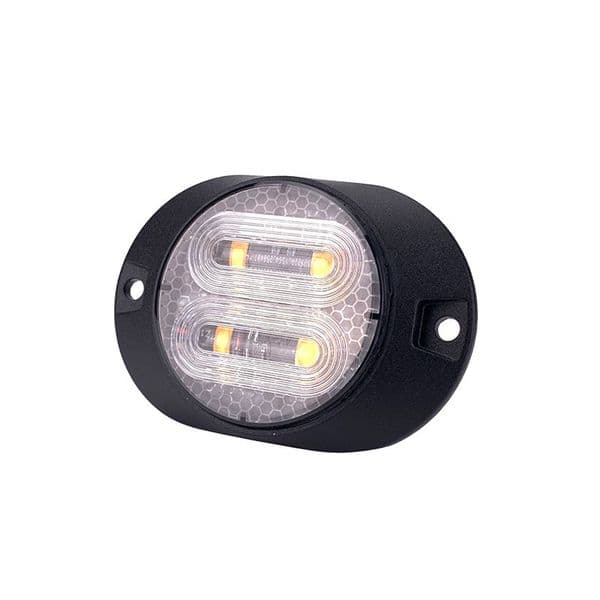 Hazard 4 Round LED Slimline Surface Mount Strobe - Amber