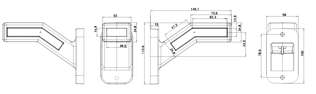 LED Marker Stalk Light - Left