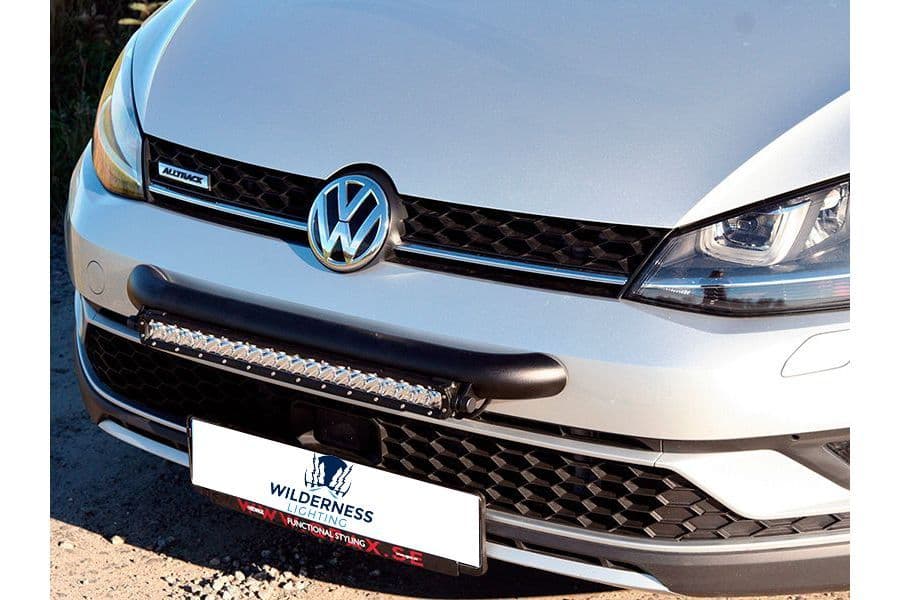 VW GOLF ALLTRACK 2015 - - WILDERNESS LIGHTING BUMPER MOUNT & LED LIGHT BAR
