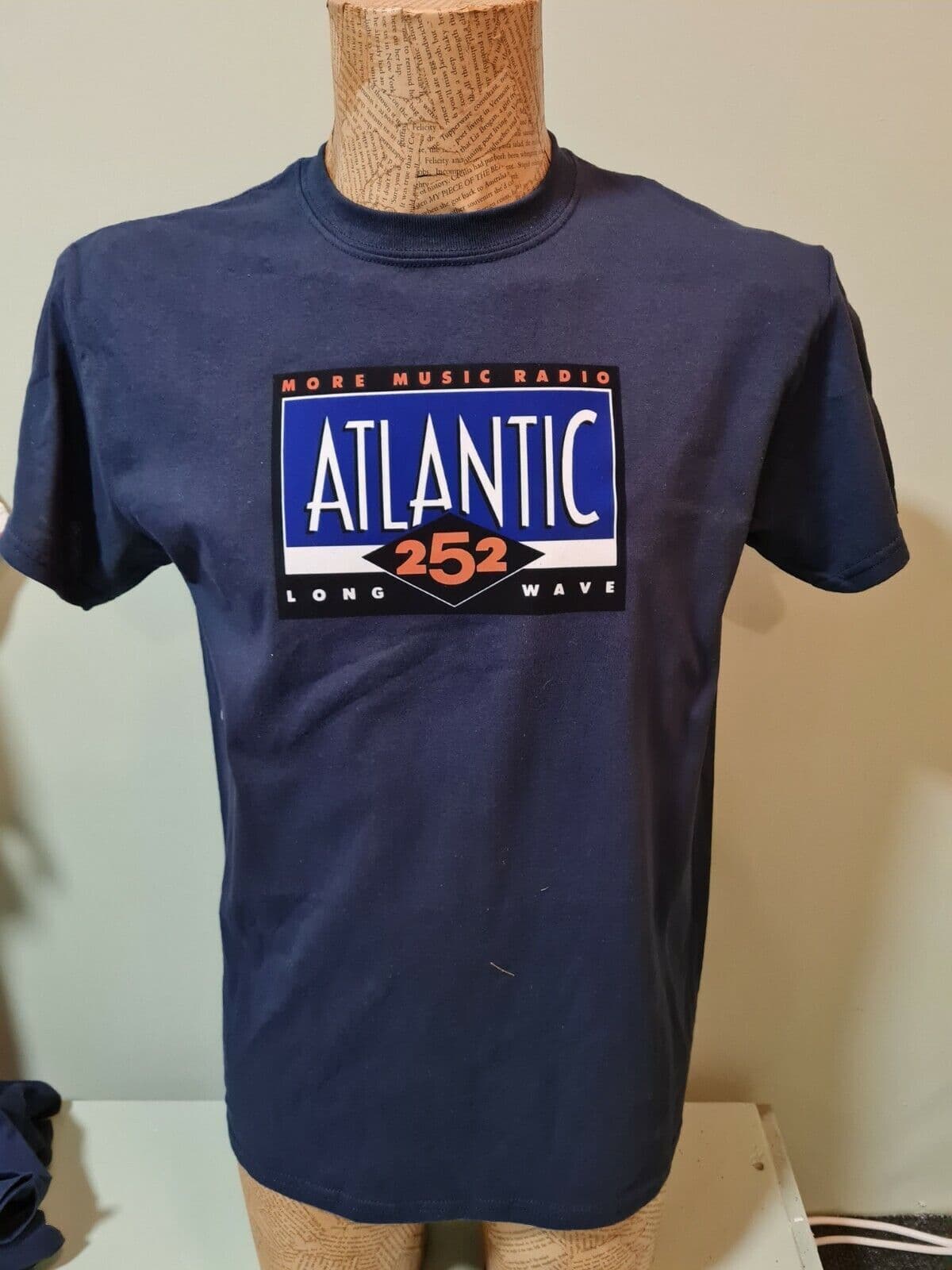 Atlantic 252 T Shirt ILR Pirate Station 1980s 90s retro iconic tee LW ...