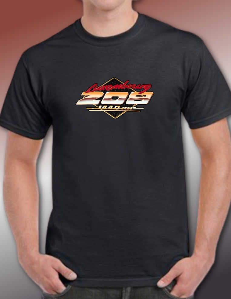 Radio Luxembourg 208 80s logo t shirt various colours