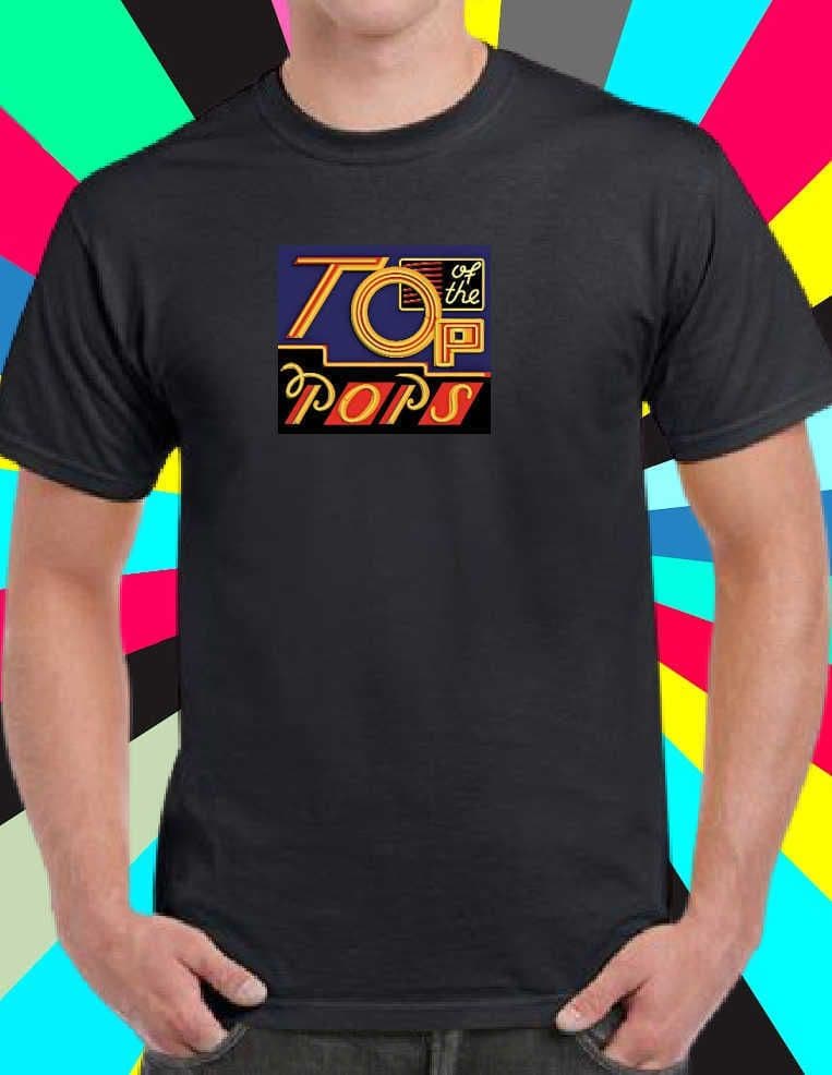 Top of the Pops music T Shirt 1980s retro style tee TOTP