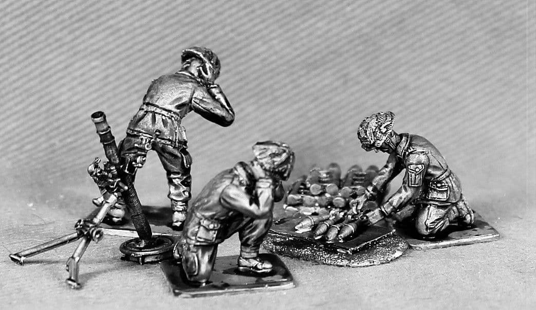 BAOR5 British Infantry with L16 81mm mortar