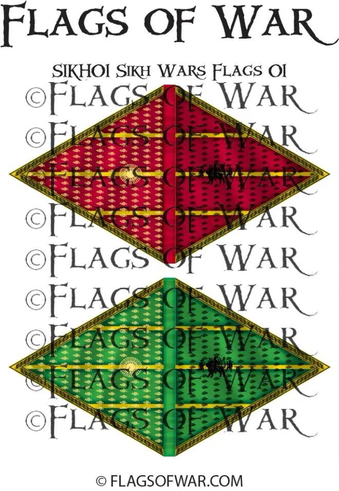 SIKH01 SIKH WARS FLAGS