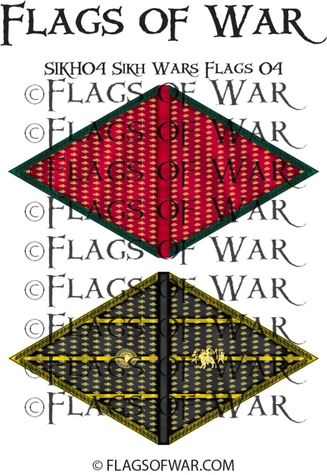 SIKH04 SIKH WARS FLAGS