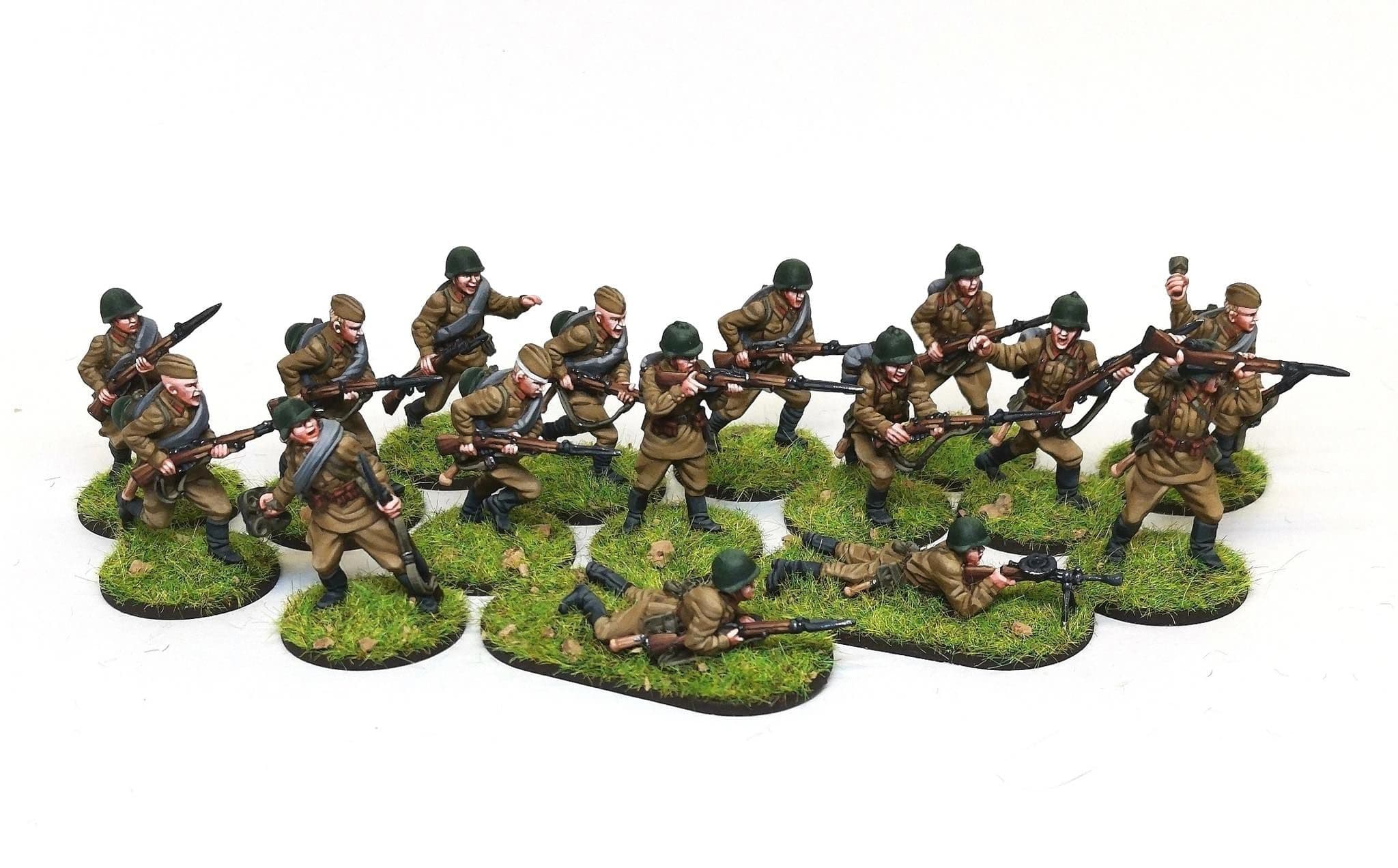 STP60 - 24 MINIATURES EARLY WAR SOVIET INFANTRY