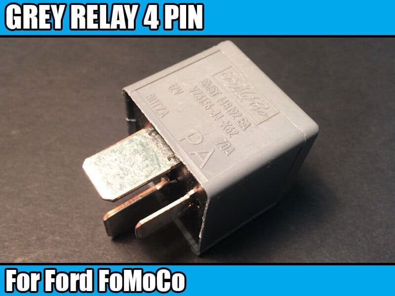 1 Grey Relay 4 Pin for Ford Fomoco Electrical Component