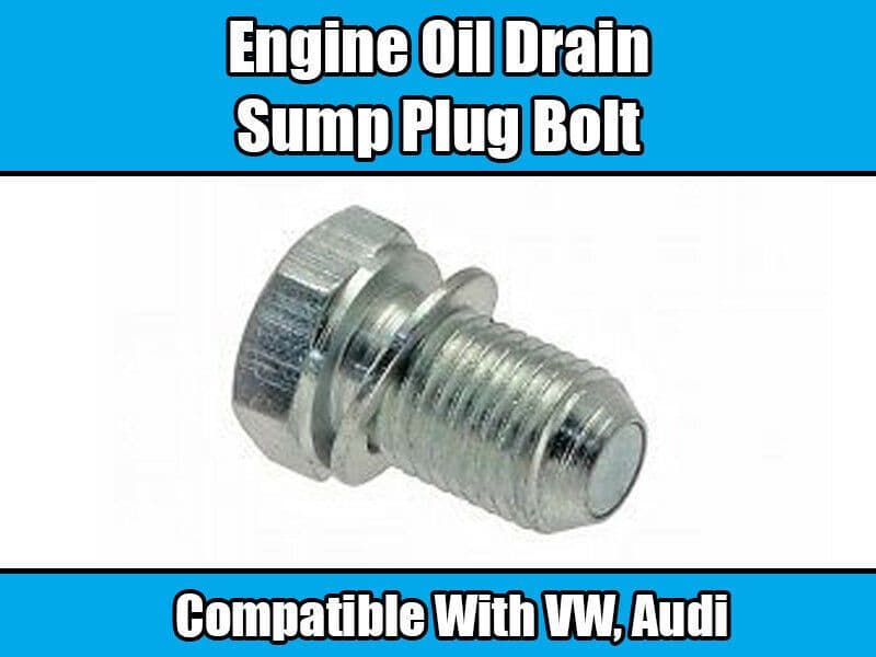 10 Sump Plug Engine Oil Drain Bolt - VW Transporter Passat Golf Audi